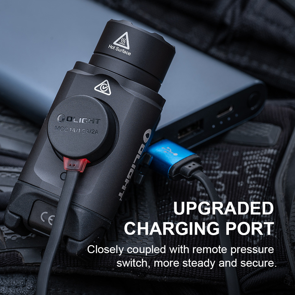 Olight PL-3R Valkyrie Black - Rechargeable Rail-Mounted Tactical Light