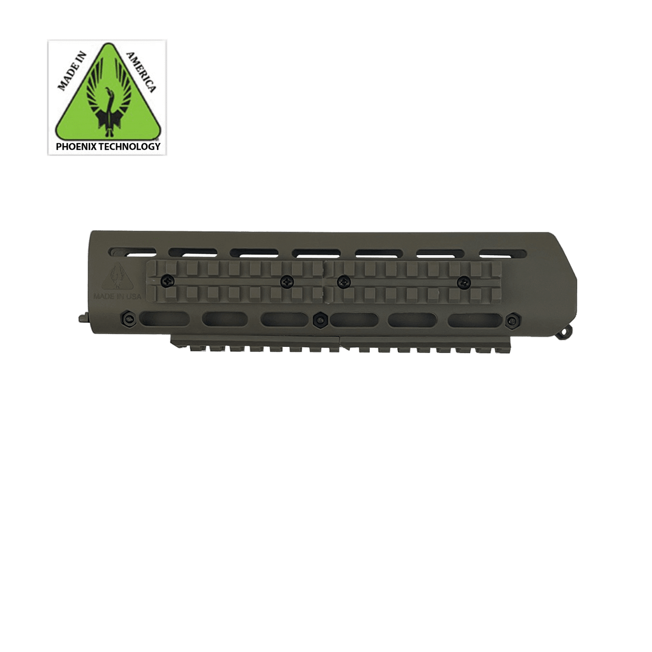 Phoenix Saiga 12 Tri-Rail Picatinny Forend - Flat Dark Earth
