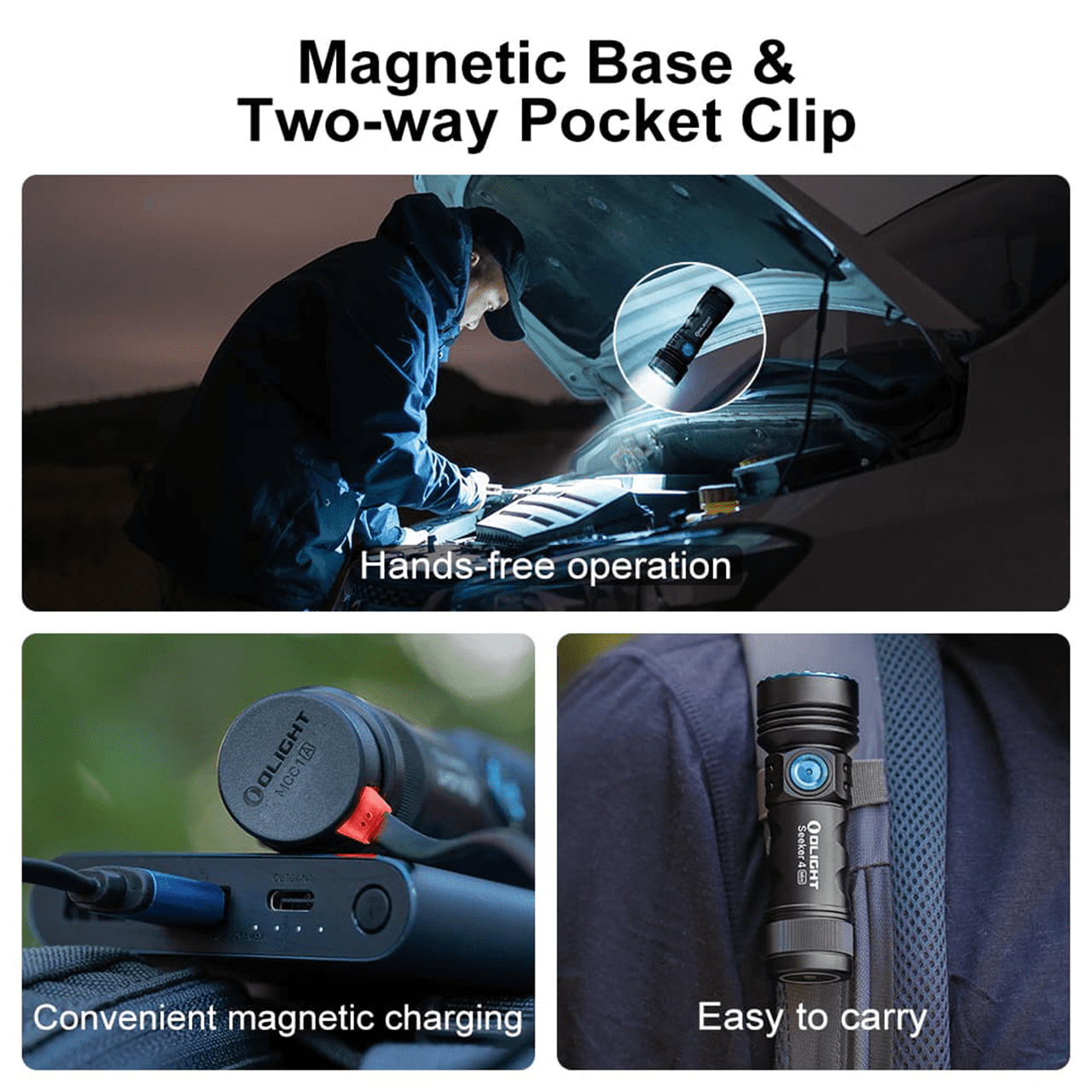 Seeker 4 Mini White & UV LED Flashlight - Compact and Powerful Dual ...