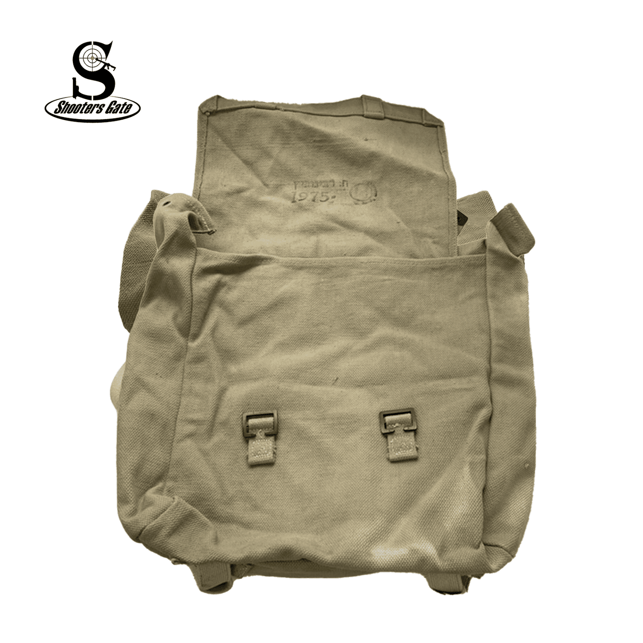 Shooters Gate Military Surplus Israeli Khaki Canvas Backpack