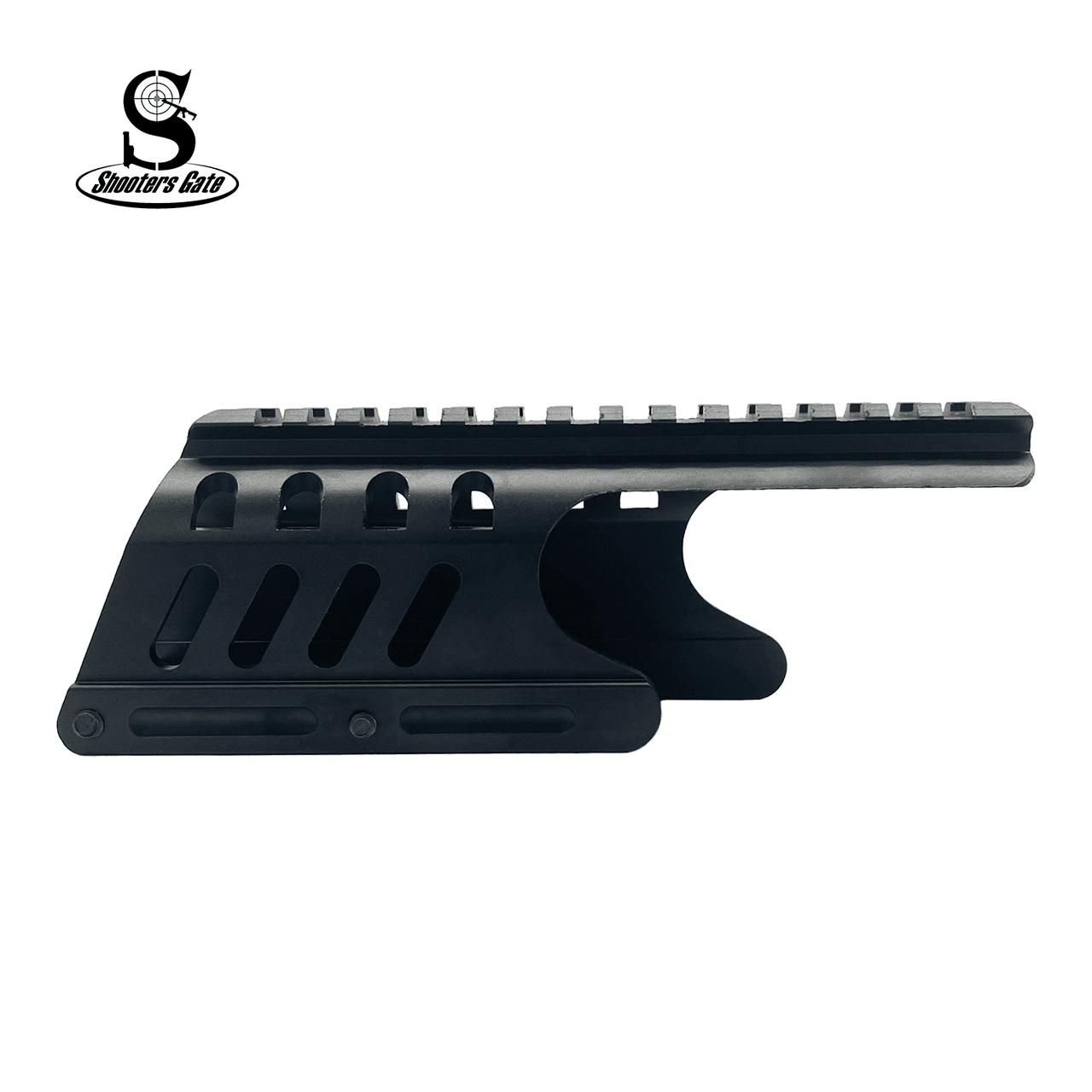 Shooters Gate Shotgun Scope Saddle Mount with Side Rail for Remington ...