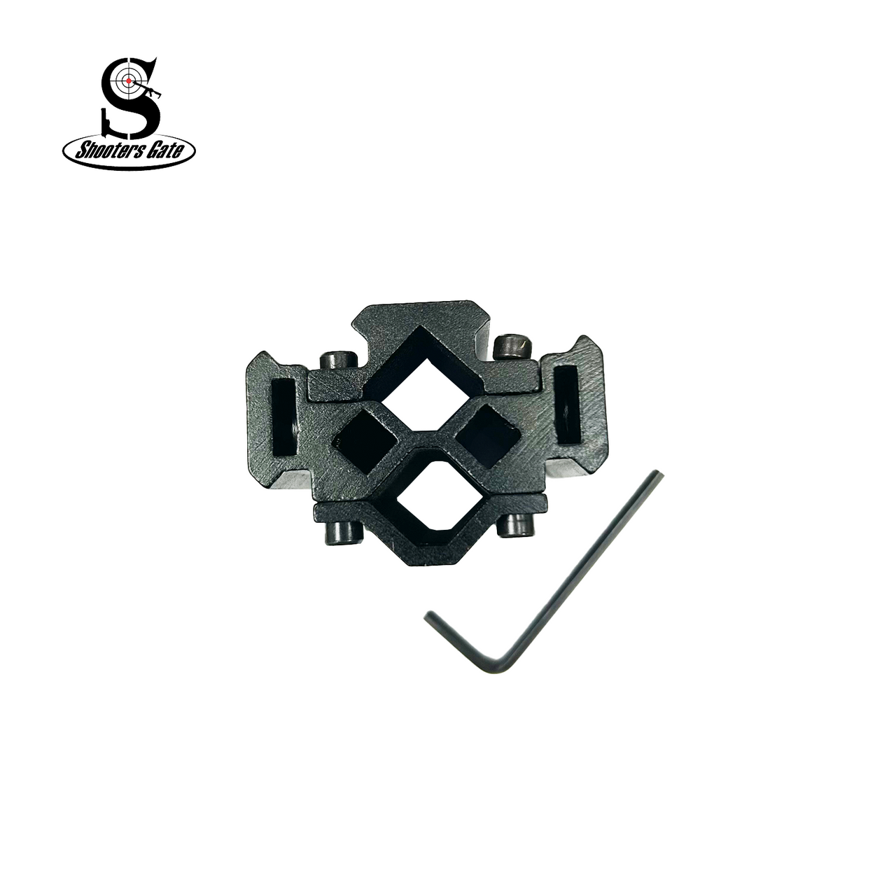 Shooters Gate Universal 5 Slot Tri-Rail Rifle Barrel Mount (B-4G ...