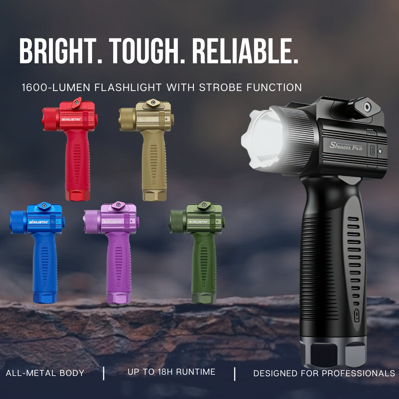 ShootersGate VGL2 Flashlight Vertical Foregrip Light Combo with Strobe ...