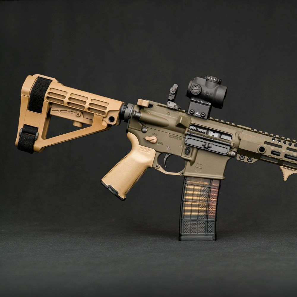 SBA4 SB Tactical Pistol Stabilizing Brace – Tan Finish | ShootersGate