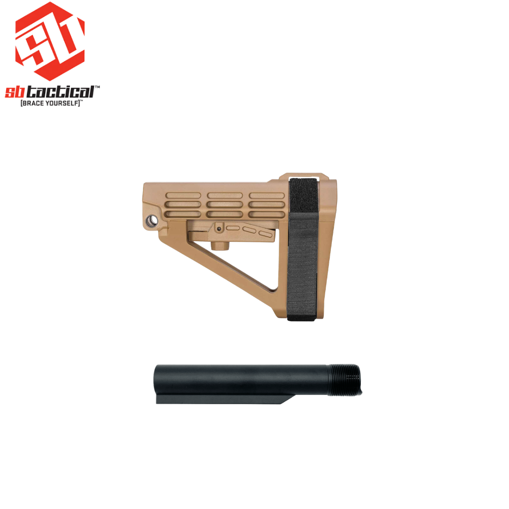 SBA4 SB Tactical Pistol Stabilizing Brace – Tan Finish | ShootersGate