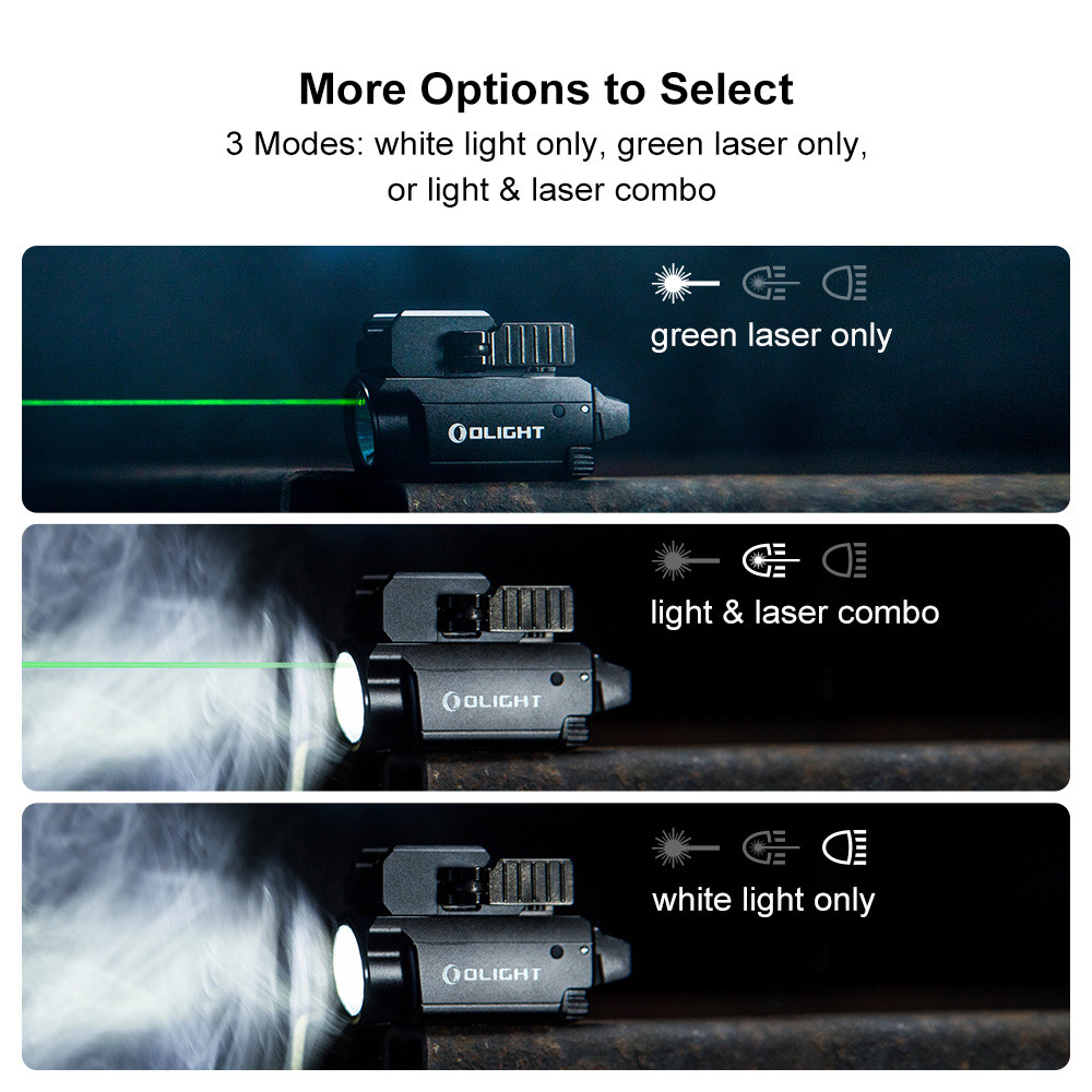 Olight Baldr Mini 600 Lumens Tactical Light with Green Laser