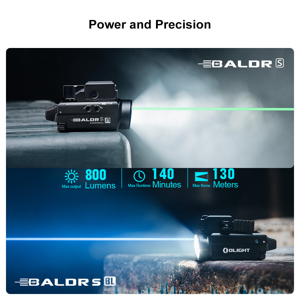 Olight Baldr S Rail Mounted Light - 800 Lumens