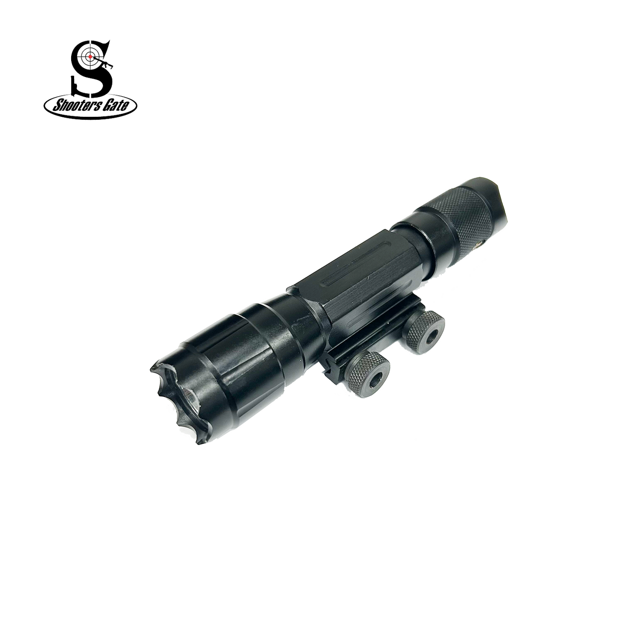 Shooter Gate Tactical LED Flashlight with Weaver Picatinny Rail Mount ...