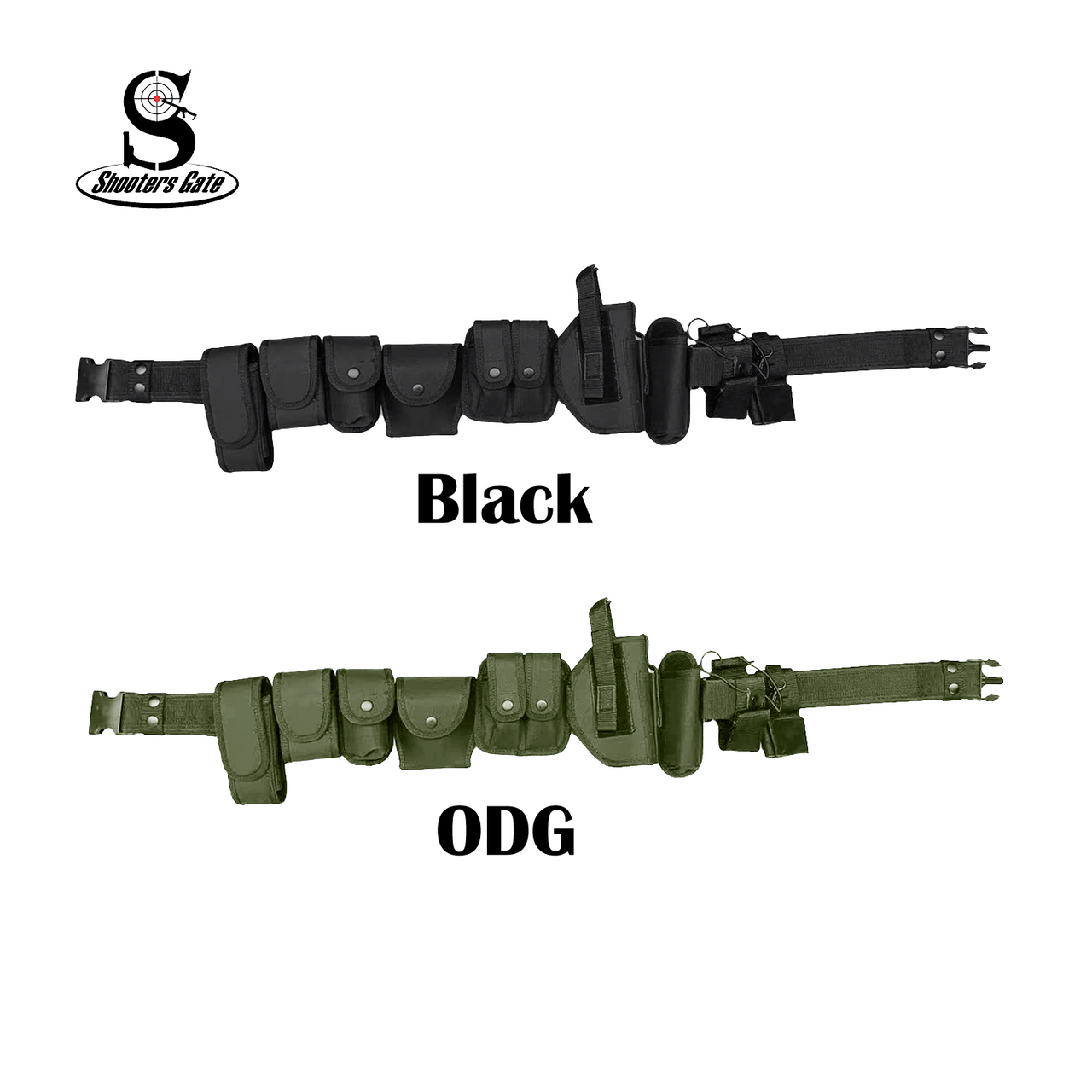 Shooters Gate Modular Nylon Security Duty Belt – Durable & Adjustable