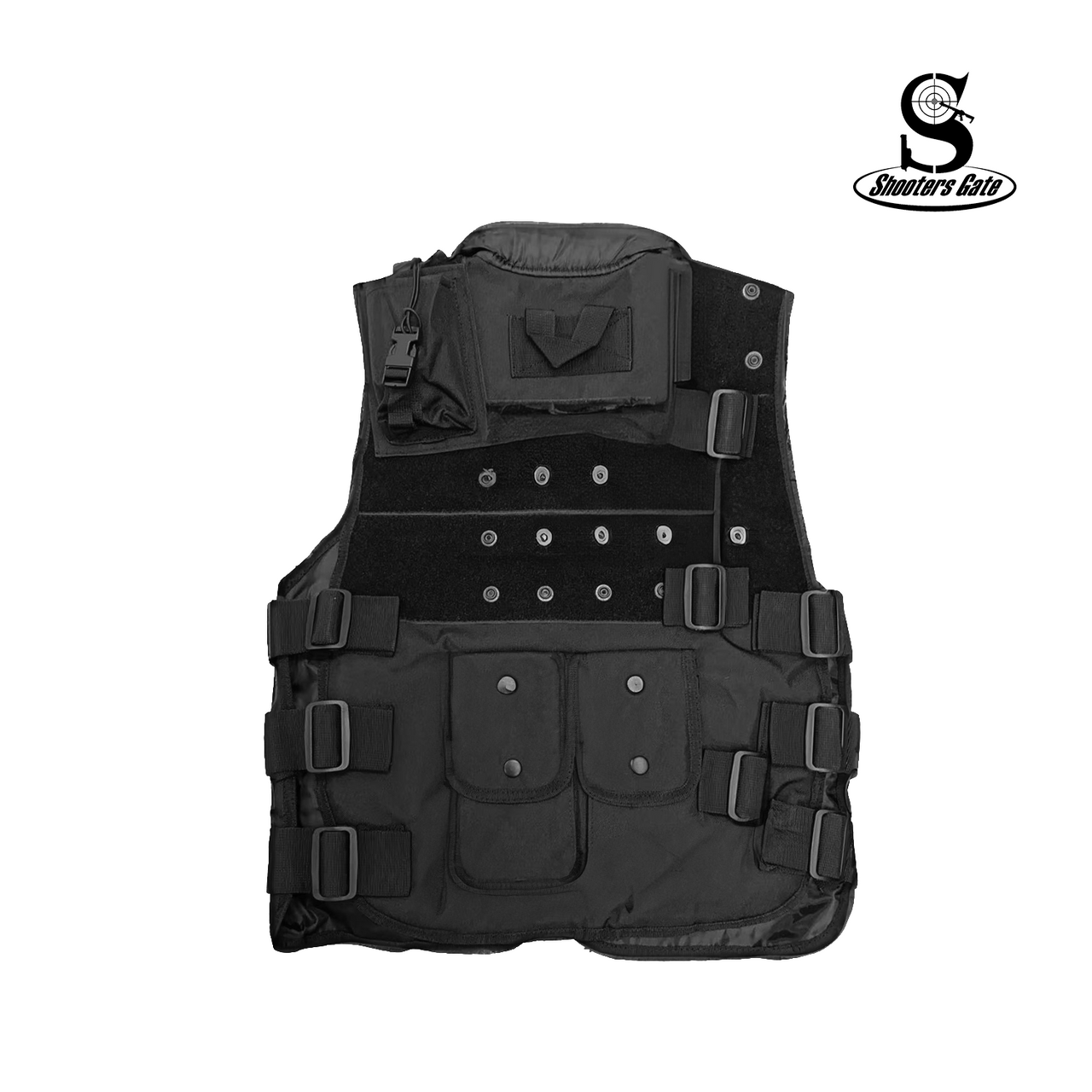 Shooters Gate Tactical SWAT Utility Vest – Black | ShootersGate