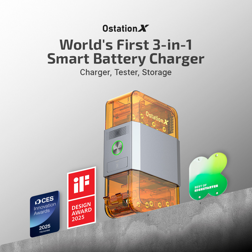 Olight Ostation X – 3-in-1 Smart Rechargeable AA Battery Charger ...