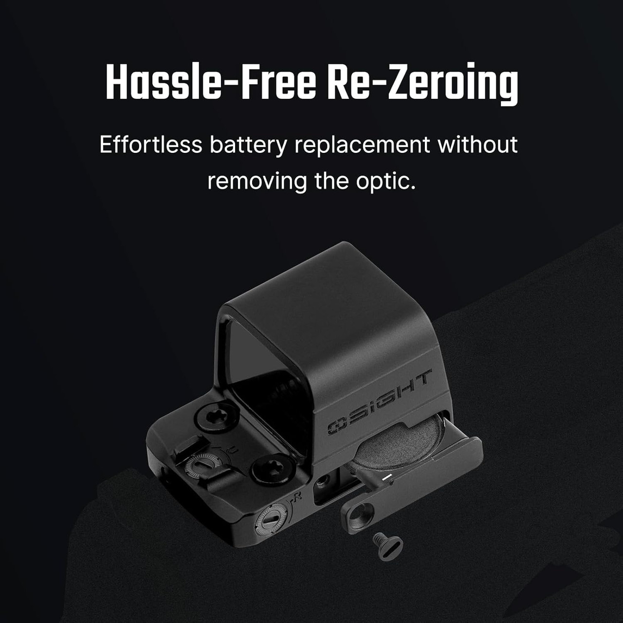 Osight SE Enclosed Optic with RMSc Footprint and Replaceable Battery ...