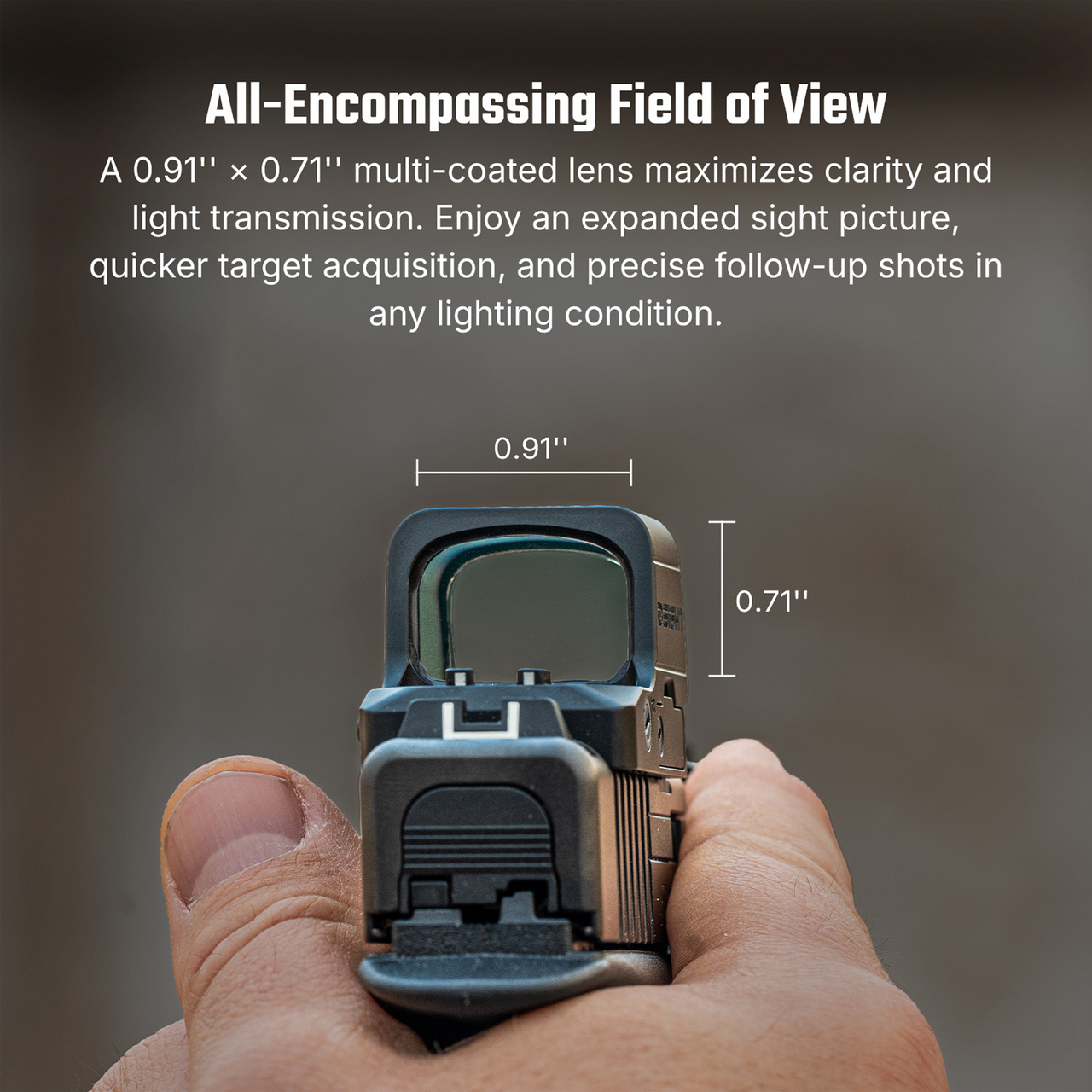 Osight XE AMRS Enclosed Red Dot Sight with RMR Footprint - Shooters Gate