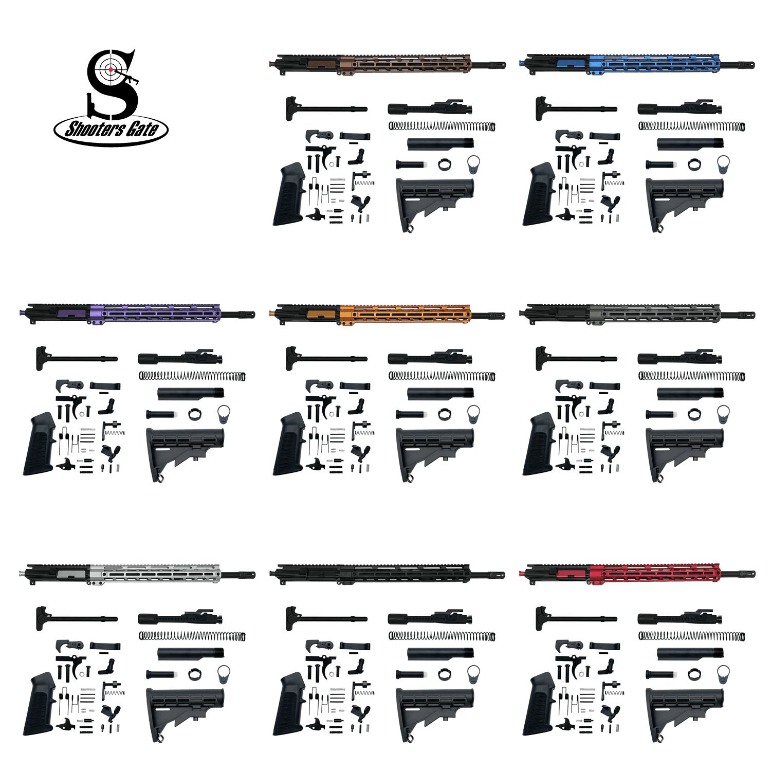 AR-15 Assembled Upper Build Kits | Complete AR-15 Upper Kits for Custom ...