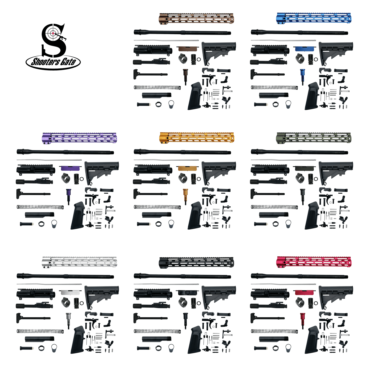 AR-15 Build Kits - Unassembled Upper | Complete AR-15 Upper Kits for ...