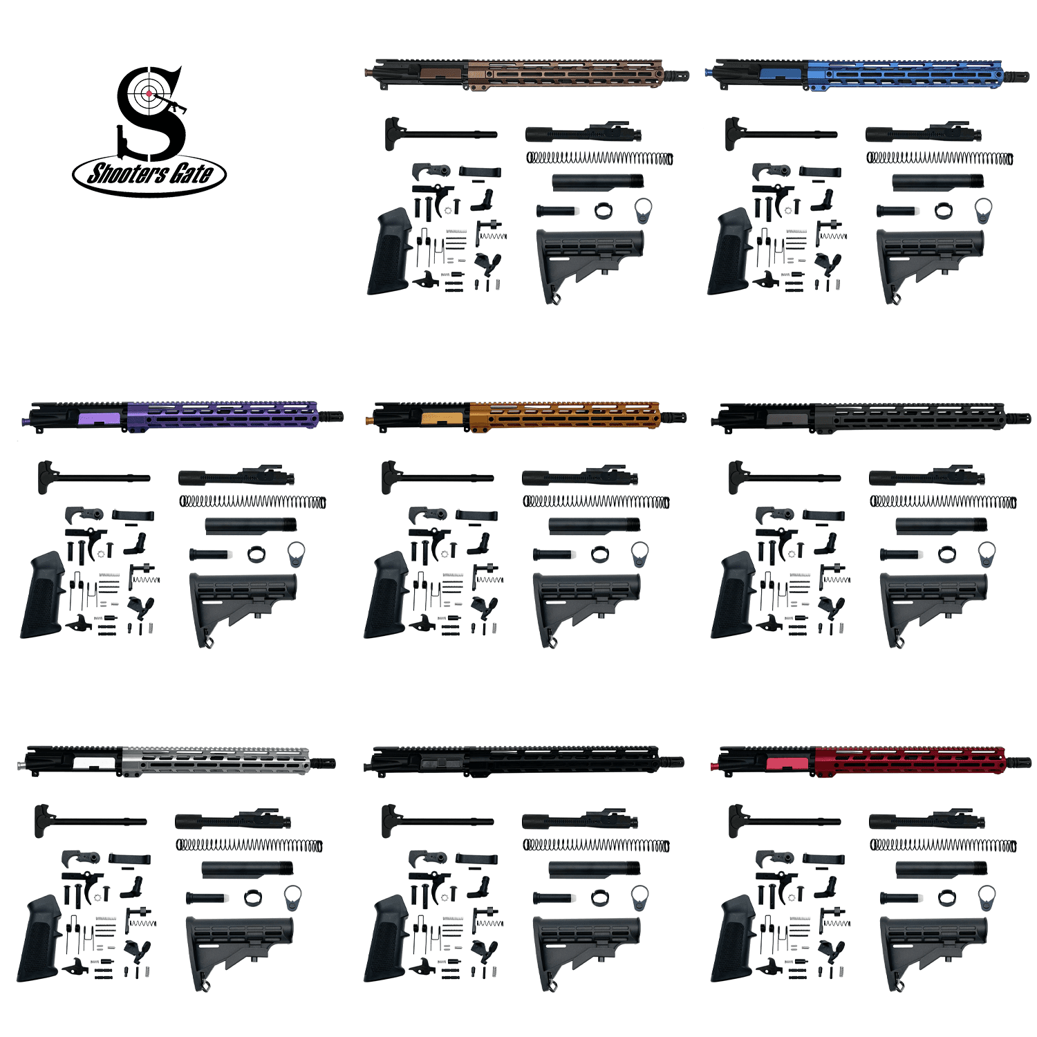 AR-15 Assembled Upper Build Kits | Complete AR-15 Upper Kits for Custom ...