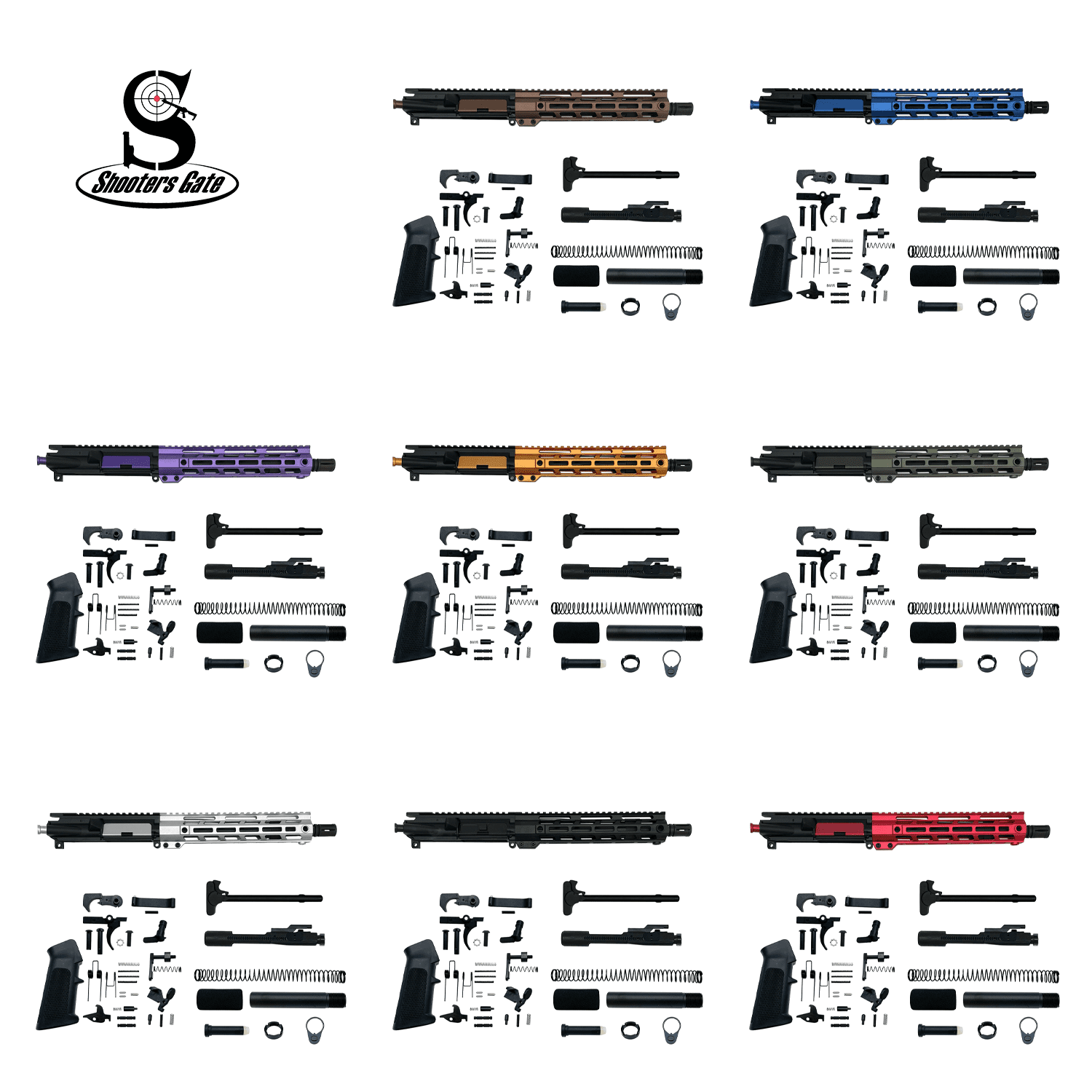 AR-15 Assembled Upper Build Kits | Complete AR-15 Upper Kits for Custom ...