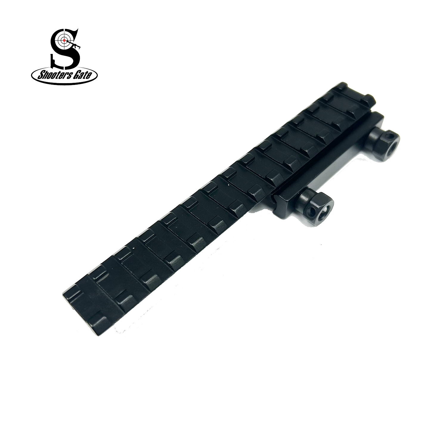 1/2_ riser mount with extended 14 slots picatinny - Shooters Gate