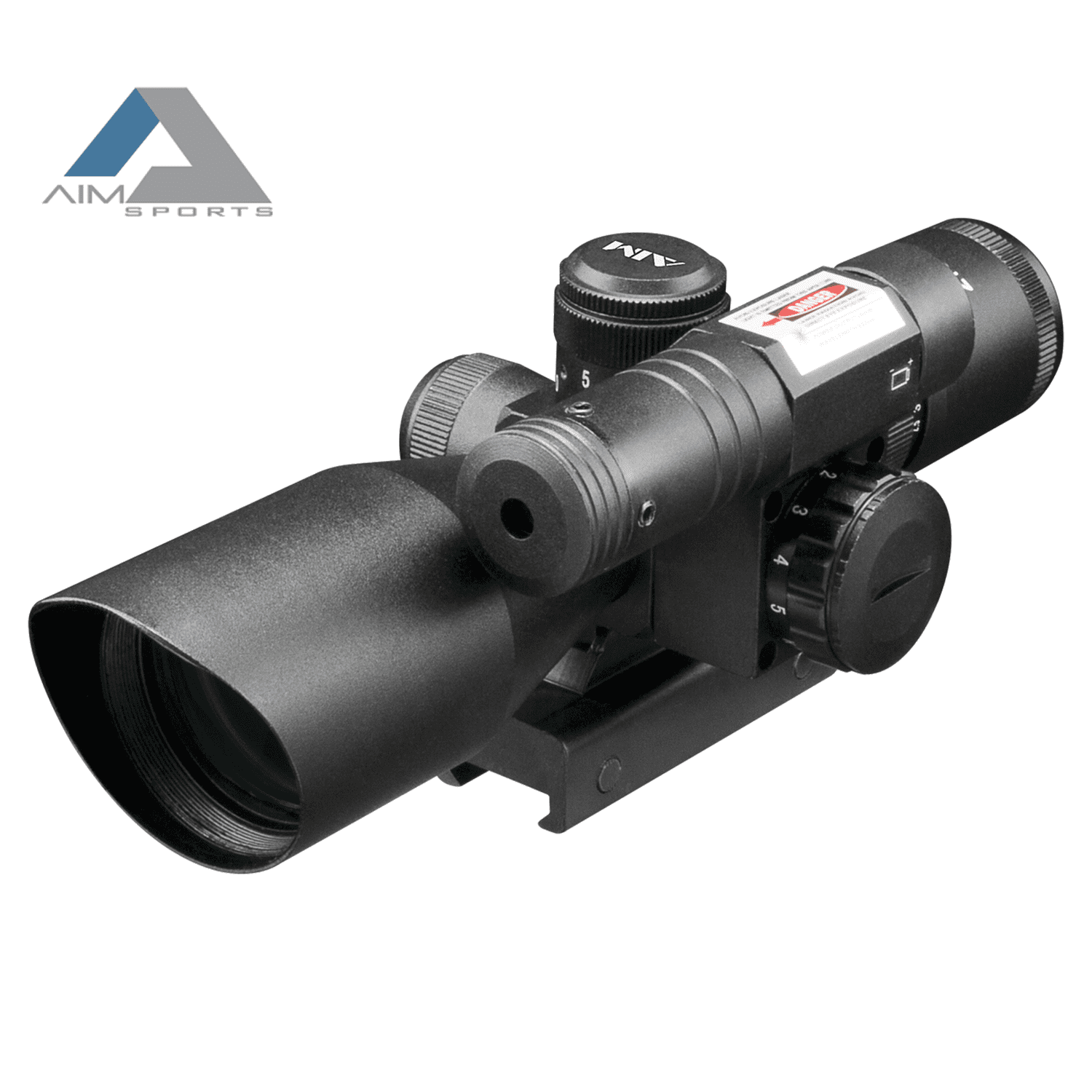 2.5-10X40 Dual Illuminated Tactical Scope w/ Green Laser & Mil-Dot ...