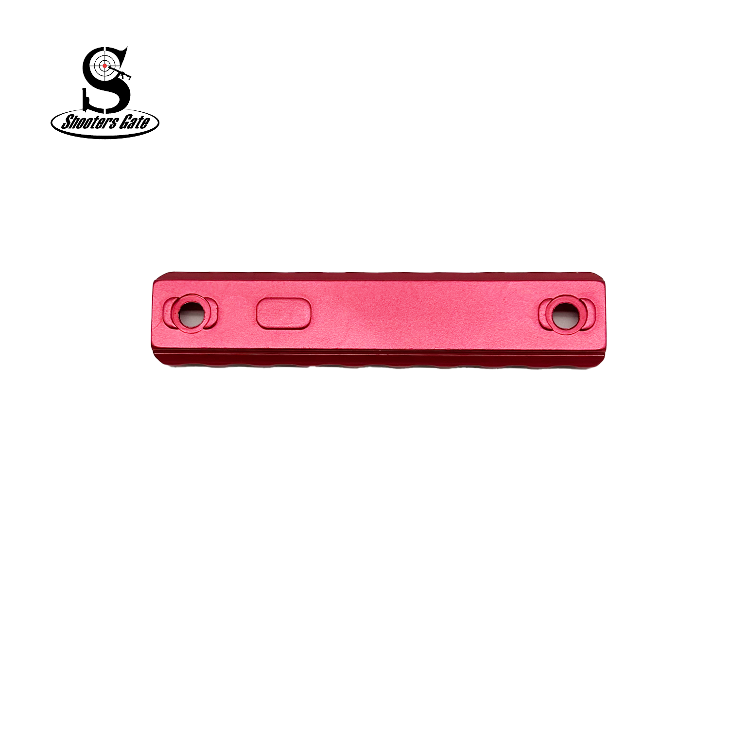 9 Slot Aluminum Picatinny Rail Section for M-LOK – Red | ShootersGate