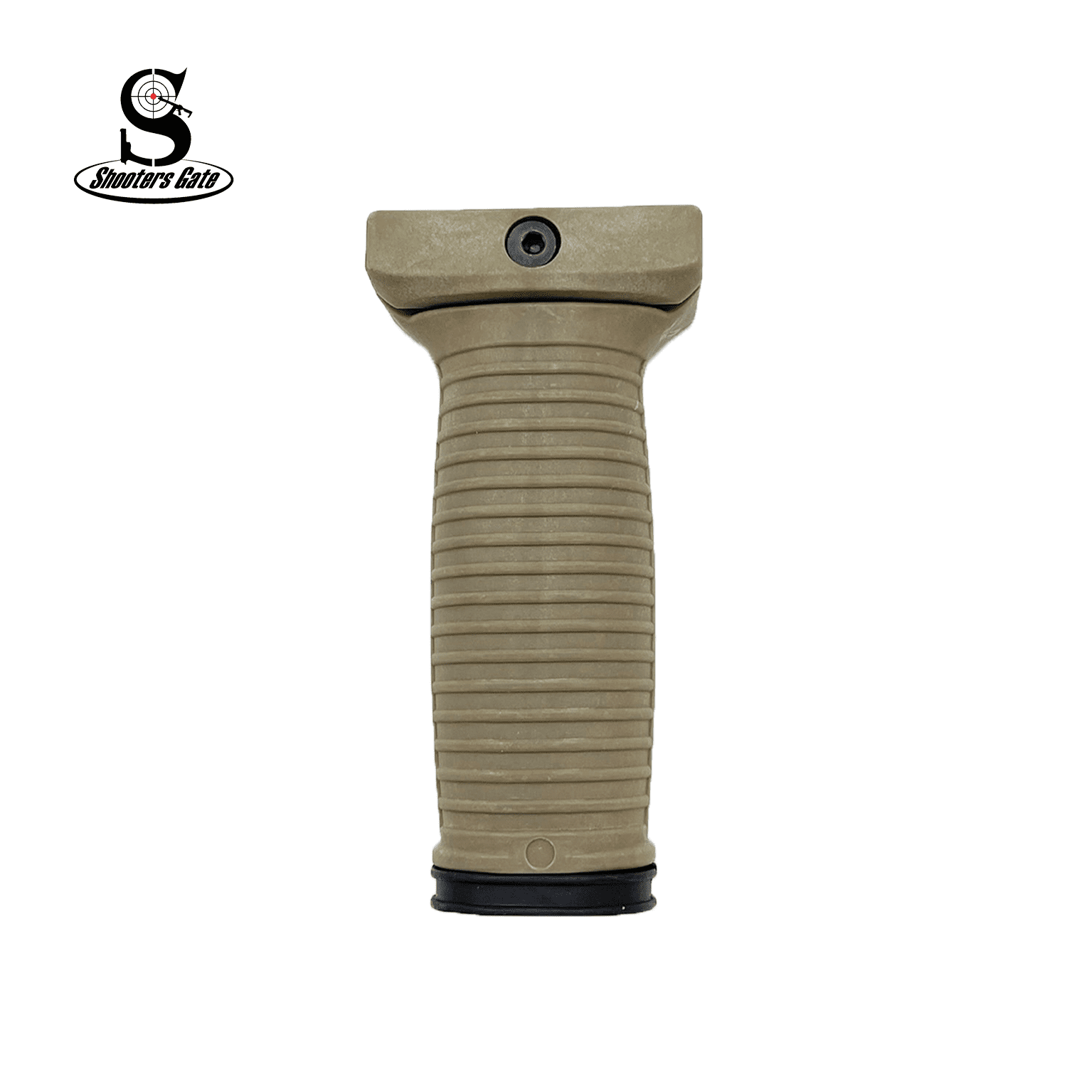 Vertical Rubberized Foregrip Long – FDE – Tan - Shooters Gate