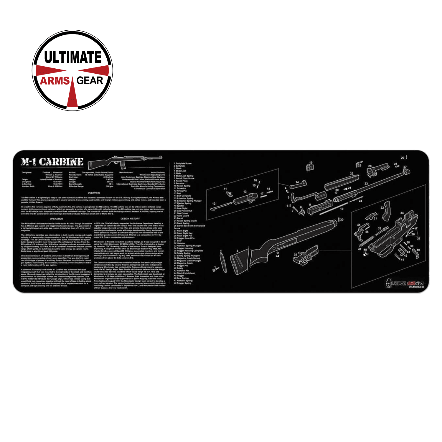 M1 Carbine Rifle Cleaning Mat – Ultimate Arms Gear