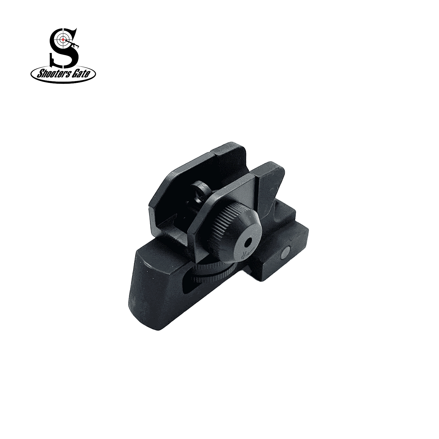 Shooters Gate Fixed Rear Sight With Weaver/Picatinny Rail Mount