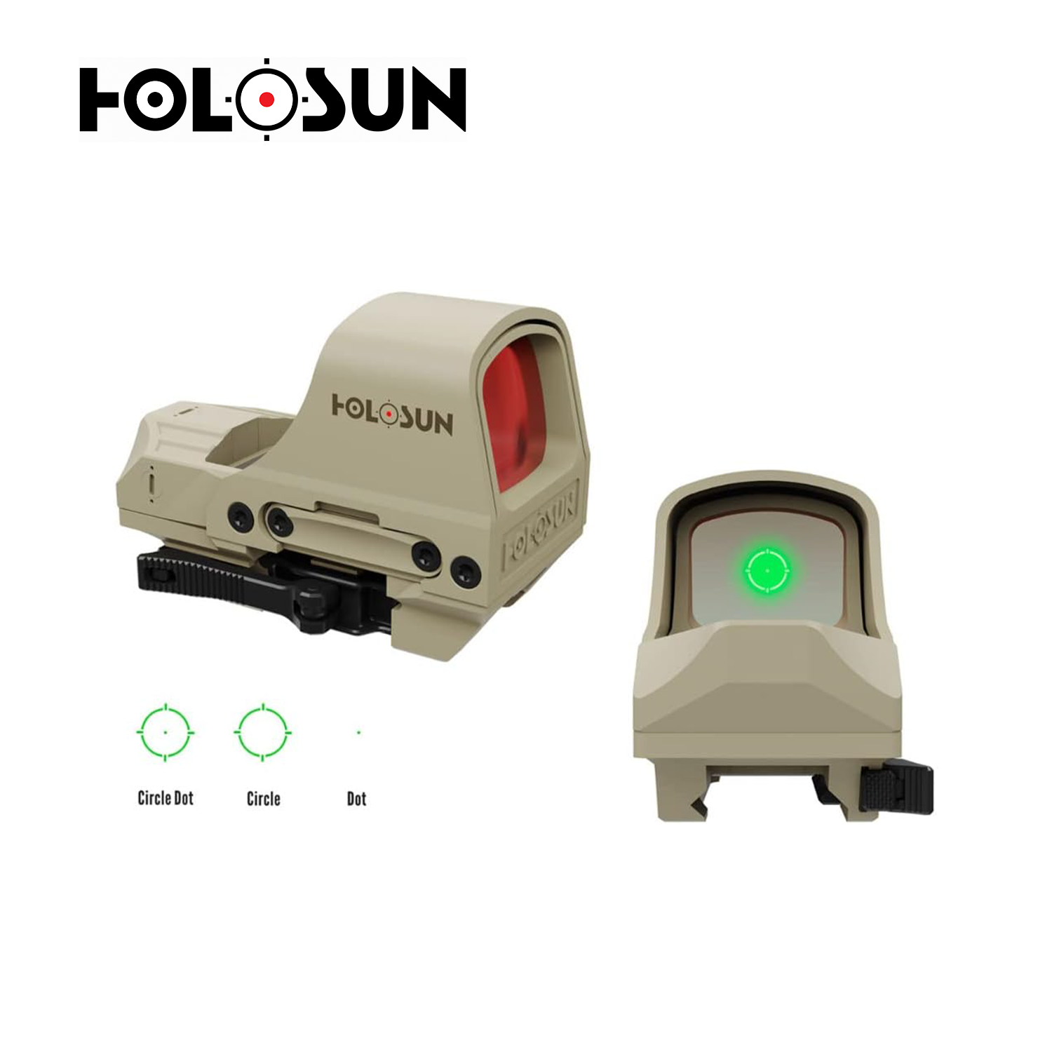 Holosun Rifle Reflex Optic HS510C-FED-G Green – Green Dot Sight for Law ...