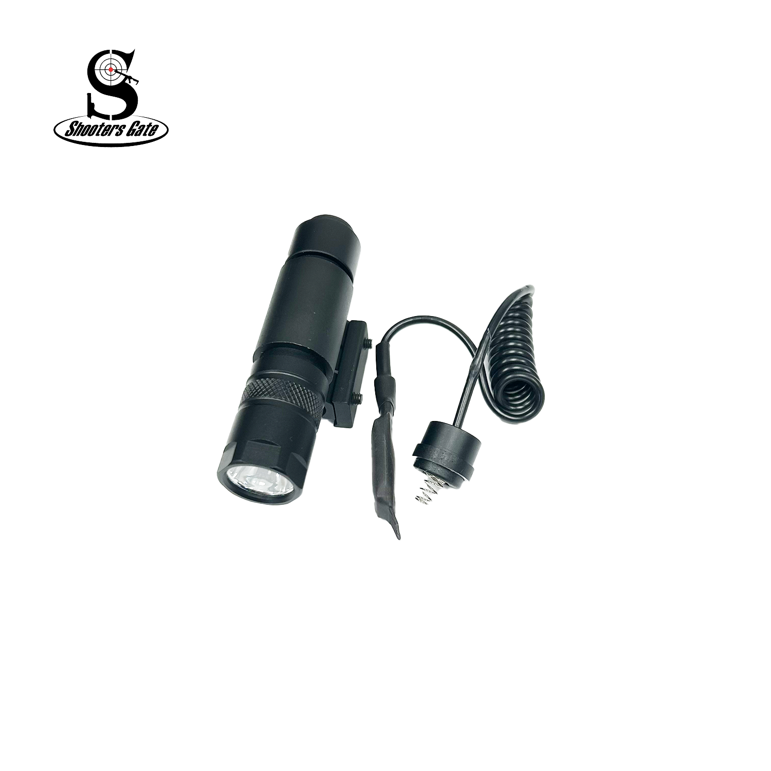 Shooter Gate Tactical Compact LED Flashlight with Weaver Picatinny Rail ...