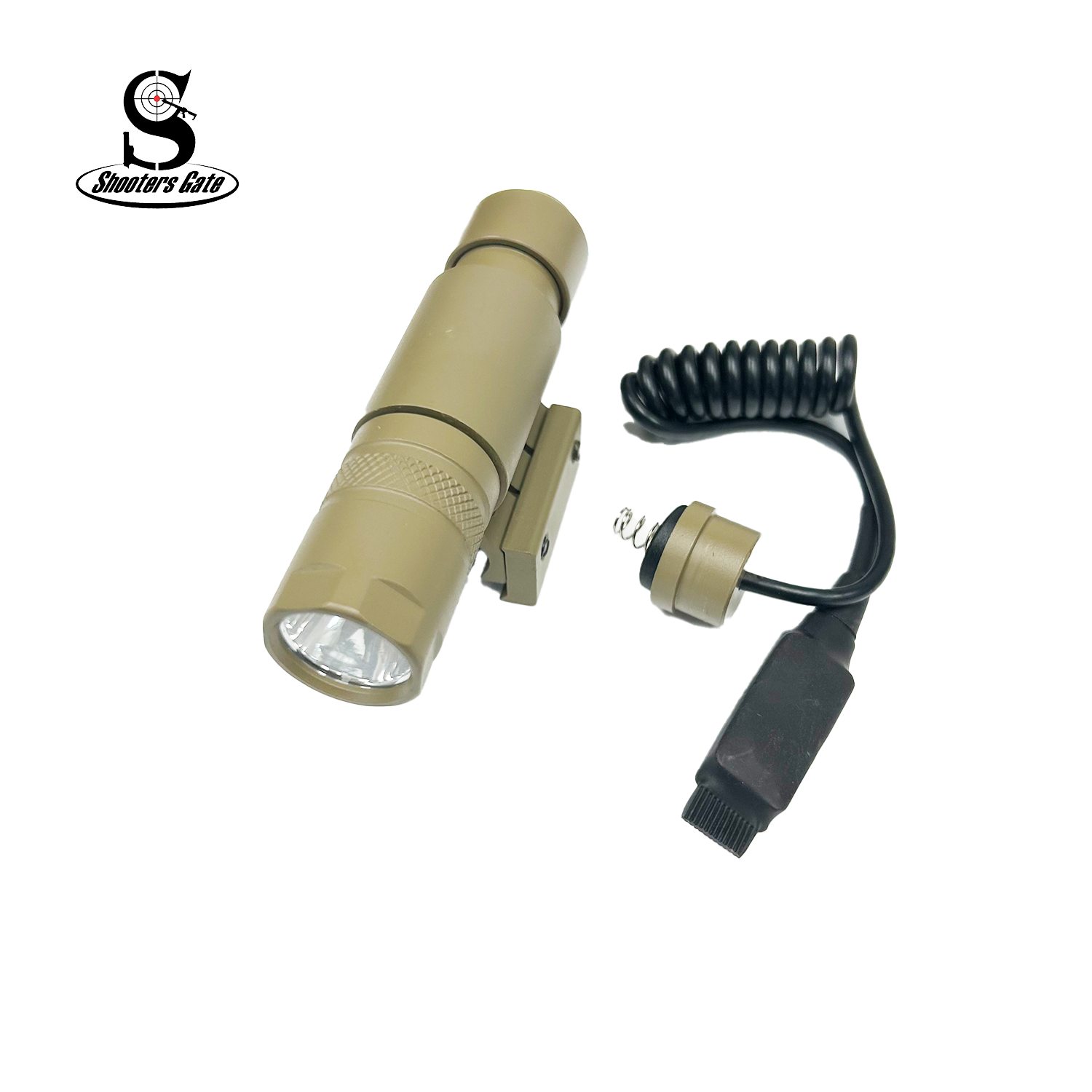 Shooter Gate Tactical Compact LED Flashlight with Weaver Picatinny Rail ...