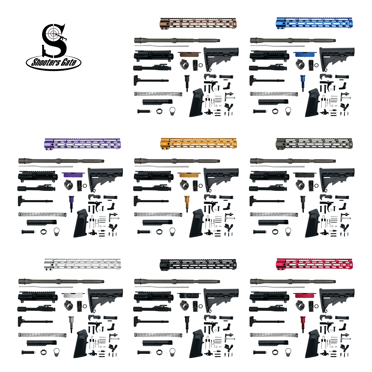 AR-15 Build Kits - Unassembled Upper | Complete AR-15 Upper Kits for ...