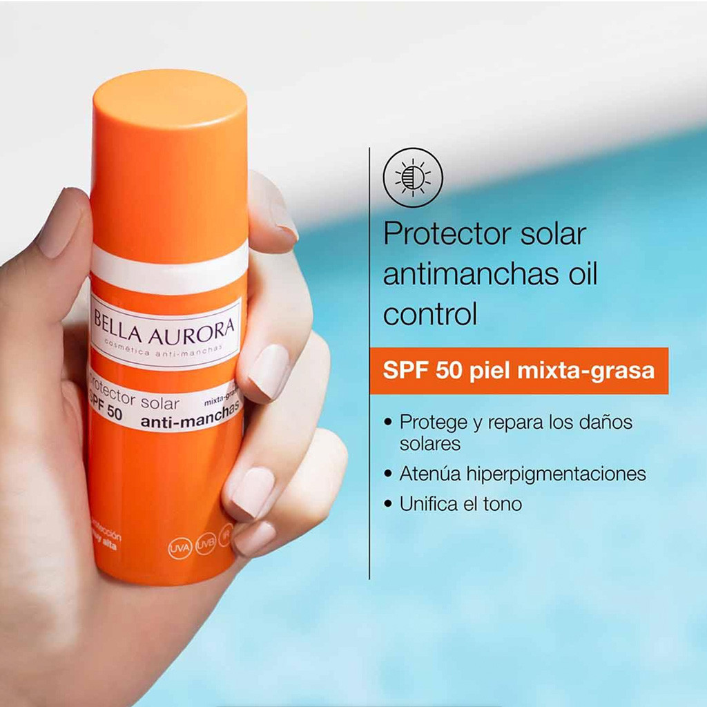 Bella Aurora Sunscreen Combination to Oily Skin SPF50 50ml