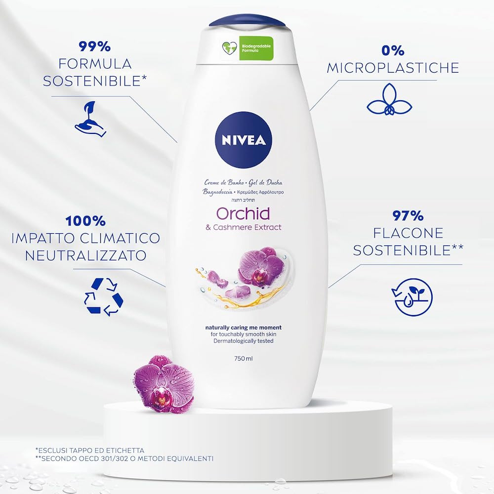 Nivea Orchid & Cashmere Extract Shower Cream 750 ml