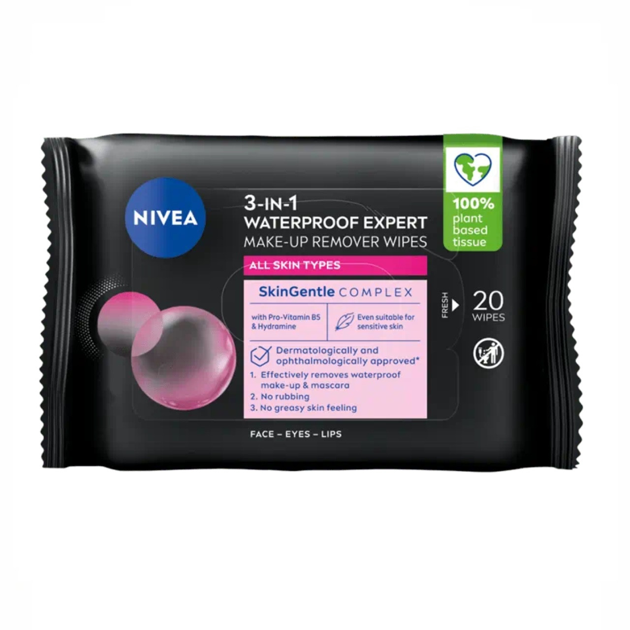 Nivea Professional 3 in 1 Cleansing Wipes 20 Units