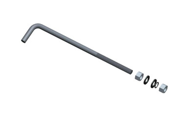 Poles Anchor Bolt Kit 3/4 X 18 3/4 For 4 Inches 11-GAUGE Rd