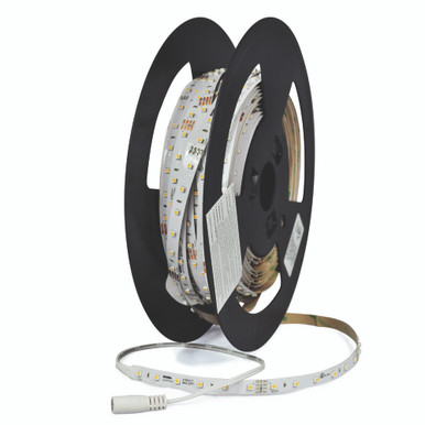 Standard 20' 24V Continuous LED Tape Light, 80LM / 1.3W Per Foot, 3000K ...