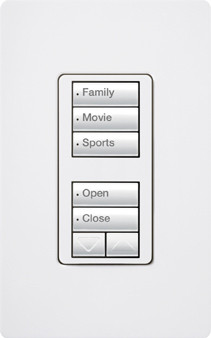 RRD-HN1RLD-BI Lutron Radiora 2 Seetouch Led+ Hybrid Keypad, Dual Group