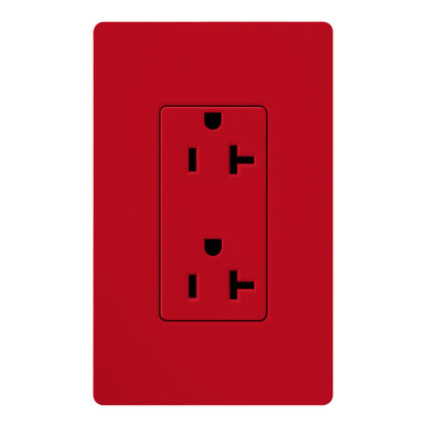SCR-20-HT Claro, Satin, Receptacle, 125V/20A In Hot
