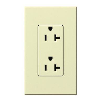 NTR-20-AL Duplex 20 A Receptacle, 125V/20A In Almond