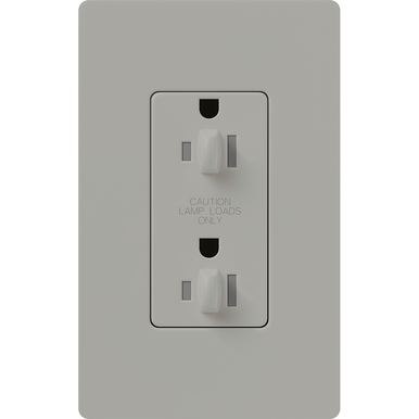 NTR-20-DDTR-GR Architectural, Dual Dimming, Tamper Resistant Receptacle ...