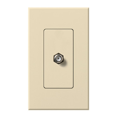 NT-CJ-BE F-style, 75-OHM Coaxial Cable, Single Port In Beige