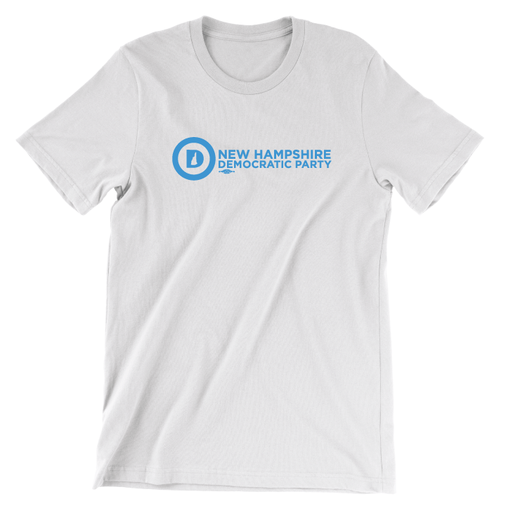 NHDP Official Logo (White Tee) - New Hampshire Democratic Party Webstore