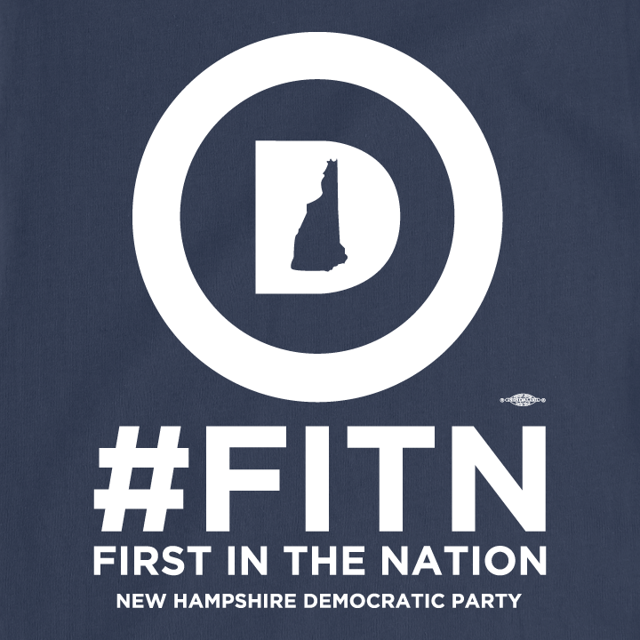 "First In The Nation" (Navy Tee) - New Hampshire Democratic Party Webstore