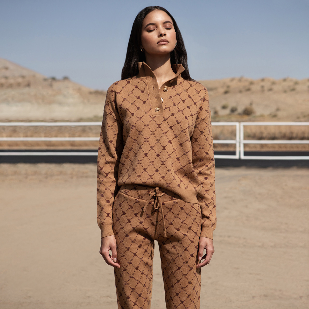 Stable Jacquard Knit Sweater - EllandEmm