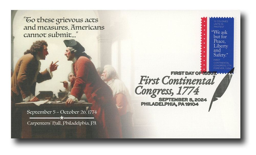 5939 - 2024 First-Class Forever Stamp - First Continental Congress ...