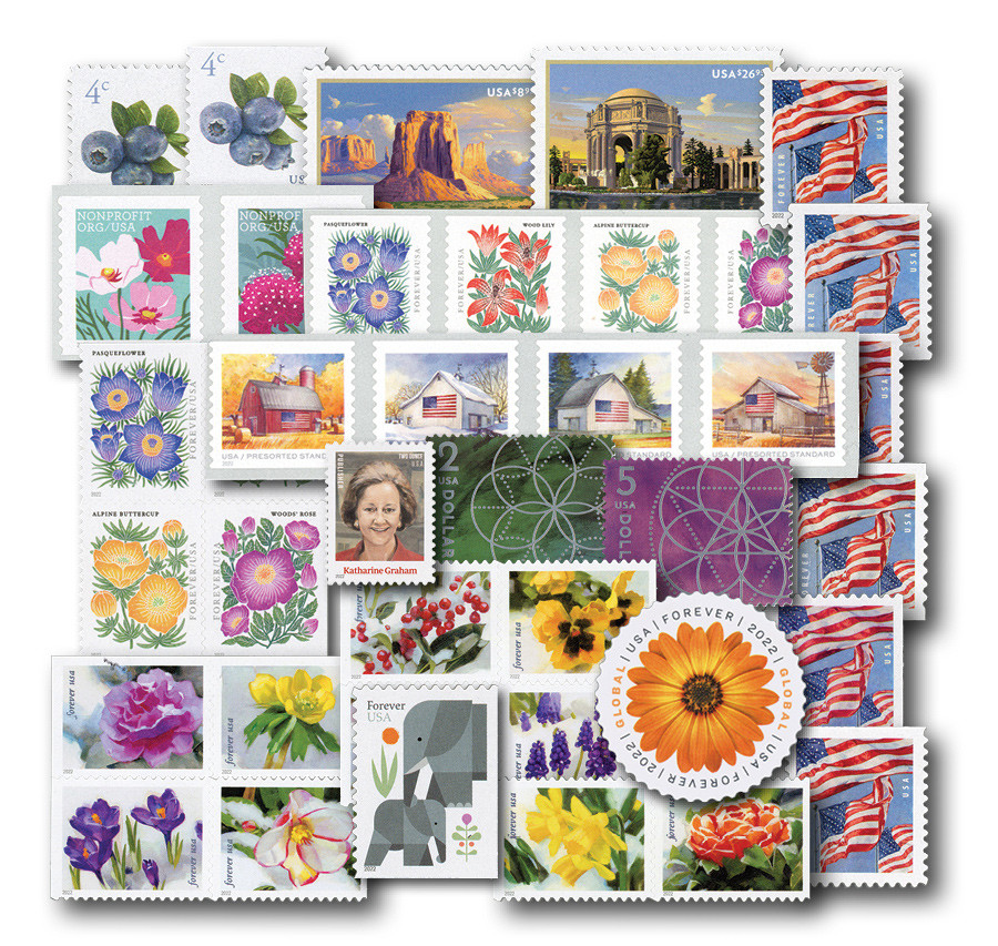 5734 - 2022 First-Class Forever Stamp - Snowy Beauty: Hyacinth - Mystic ...