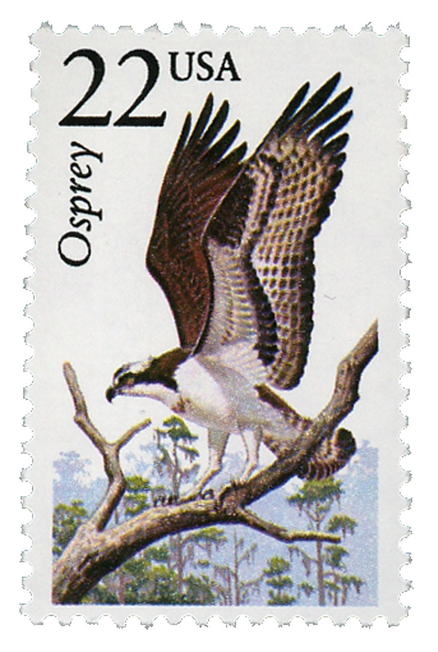2291 - 1987 22c North American Wildlife: Osprey - Mystic Stamp Company