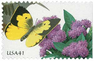 4156 - 2007 41c Pollination: Butterfly and Ironweed - Mystic Stamp Company