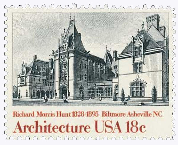 1928-31 - 1981 18c American Architecture - Mystic Stamp Company