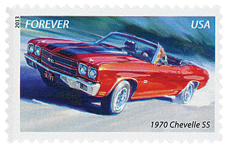 4746 - 2013 First-Class Forever Stamp - Muscle Cars: 1970 Chevelle SS ...